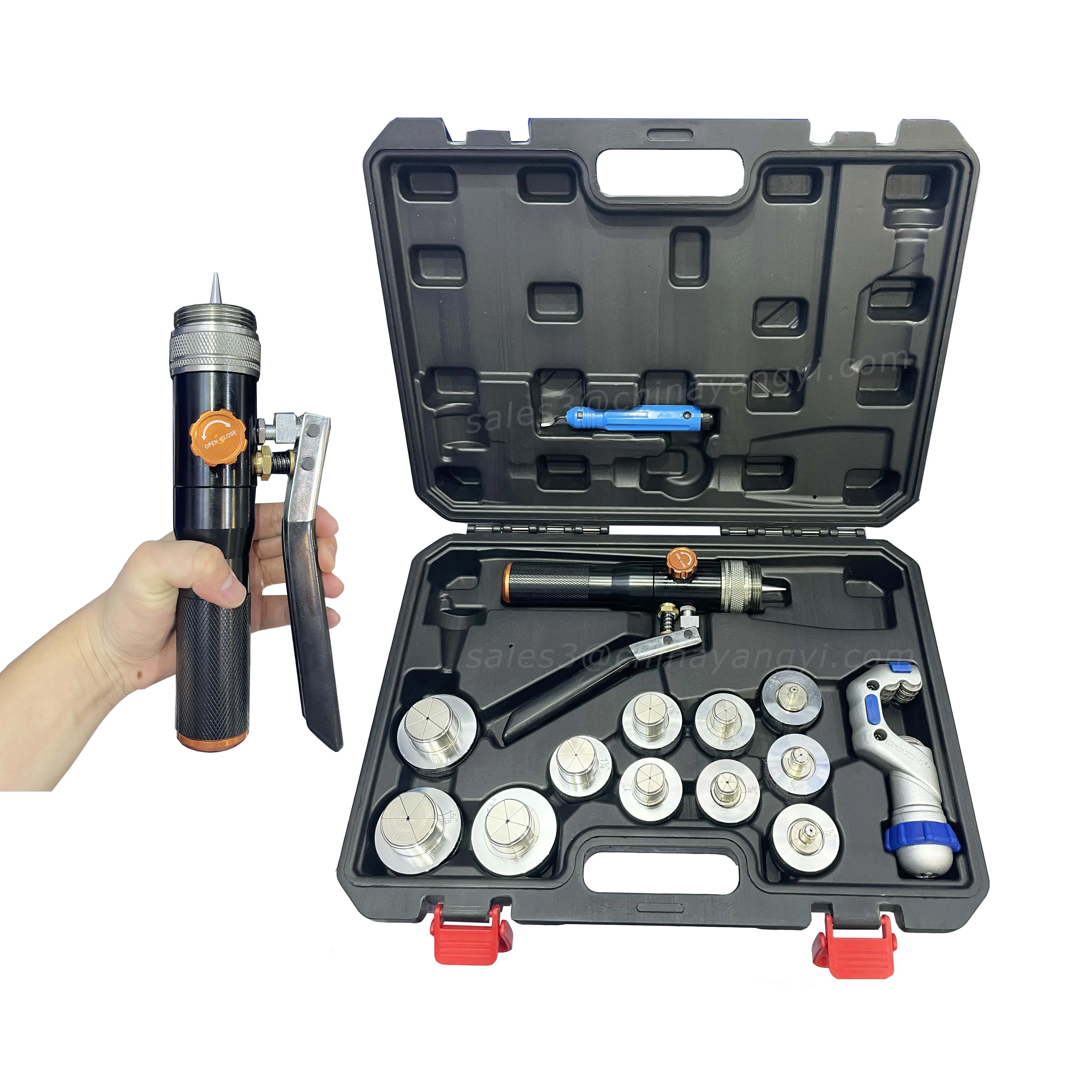 Refrigeration Hydraulic Pipe Expander&flaring Tools 2-in-1 Wk-300 Air ...