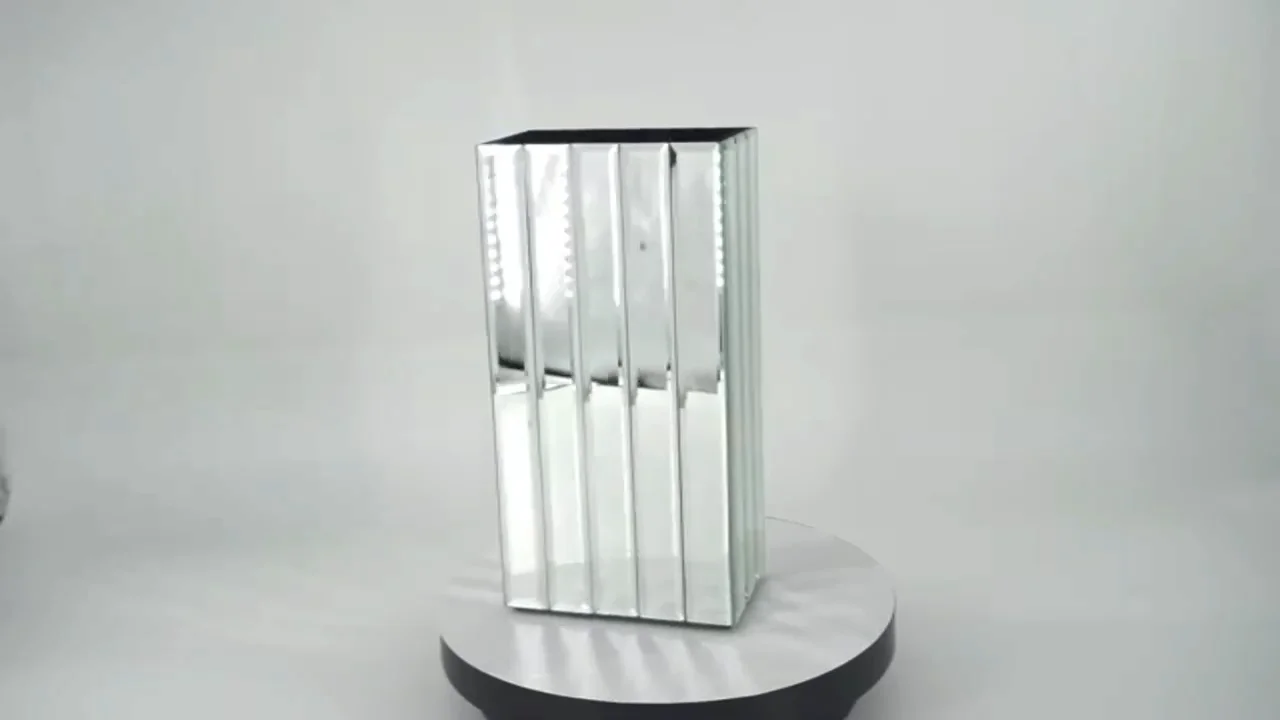 Modern Vase Mirrored Luxury Tabletop Flower Glass Mirror Vases For Home ...