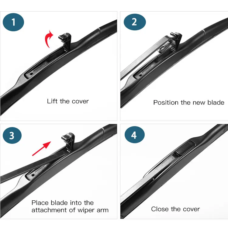 D Type Hybrid Wiper Blades for Japanese Cars - OEM Windshield Wipers ...