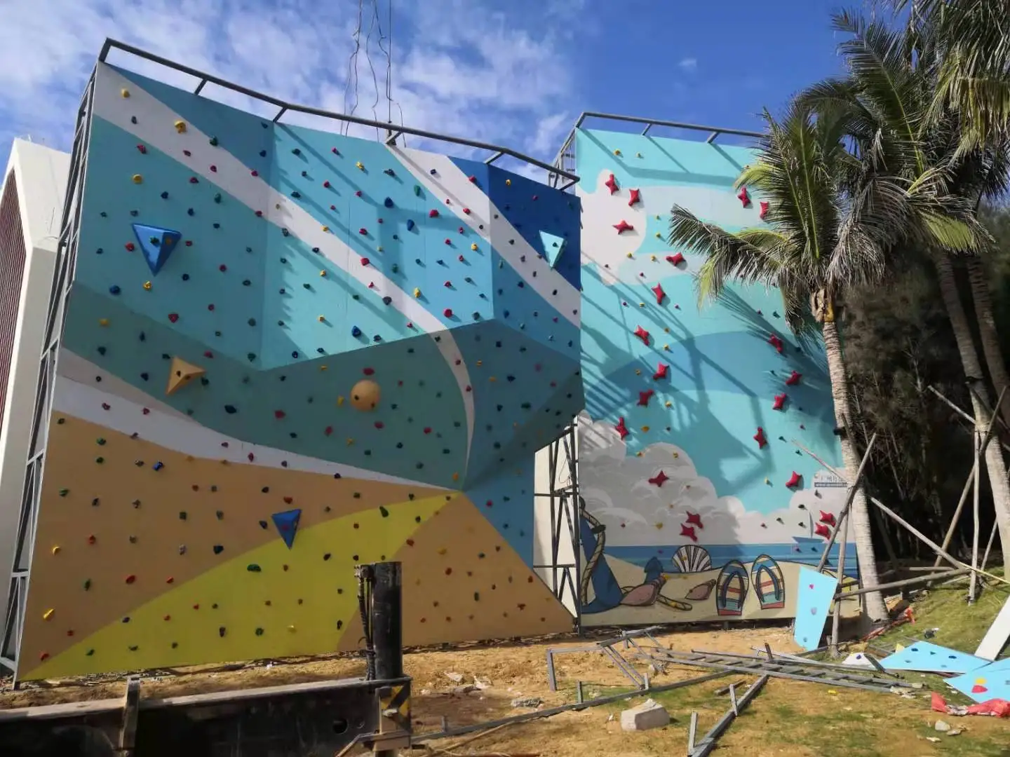 Indoor Amusement Park Climbing Wall For Commercial For Educational Play ...