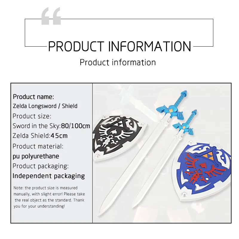 110CM Zelda PU Foam Sword - Perfect for Cosplay & Collectors