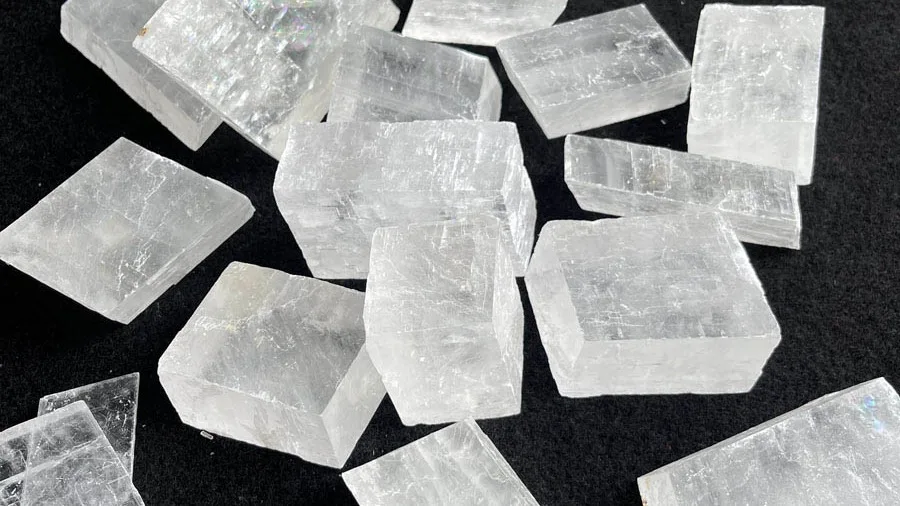 Wholesale Natural Transparent Calcite Slabs Raw Rough Crystal Gemstone ...