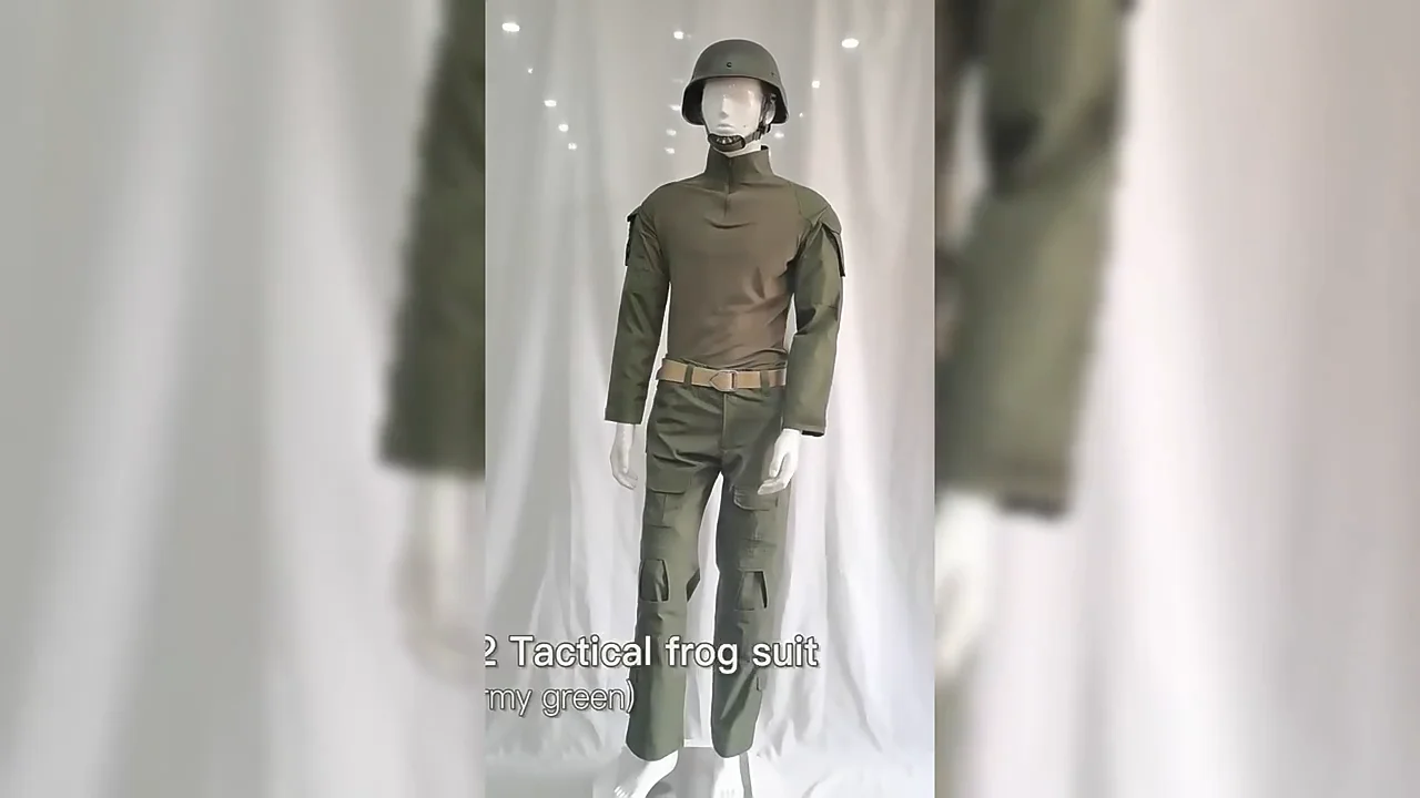 Security Guard Uniforms Ripstop Outdoor Frog Suits Camouflage Long ...