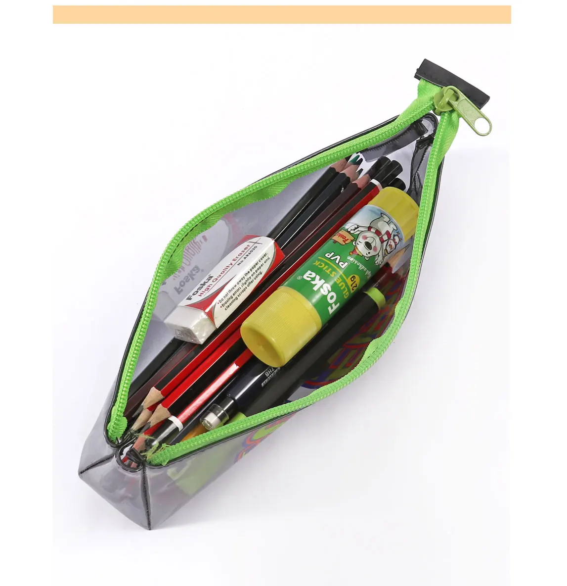 Foska Easy And Simple Pvc Material Student Pencil Bag - Buy Pencil Bag ...