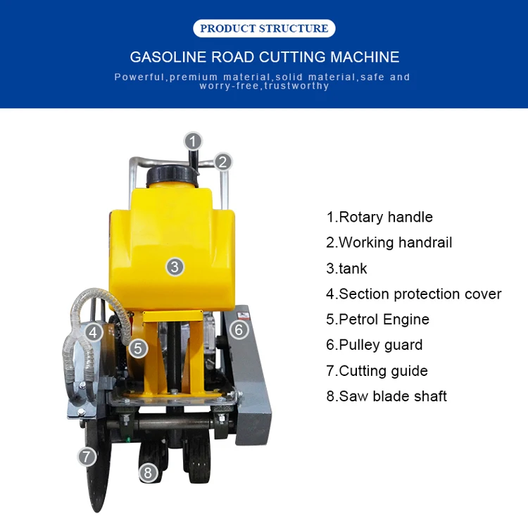 Concrete Cutting Machine Road Cutter Concrete Cutter Diesel Engine Road ...