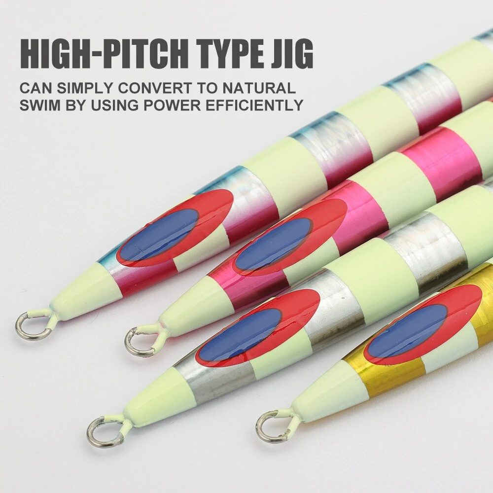 Slow Pitch Jigs Lure Vertical 150g 200g 250g 300g Jig Metal Fish Lure Fast Speed Sinking Hot ...