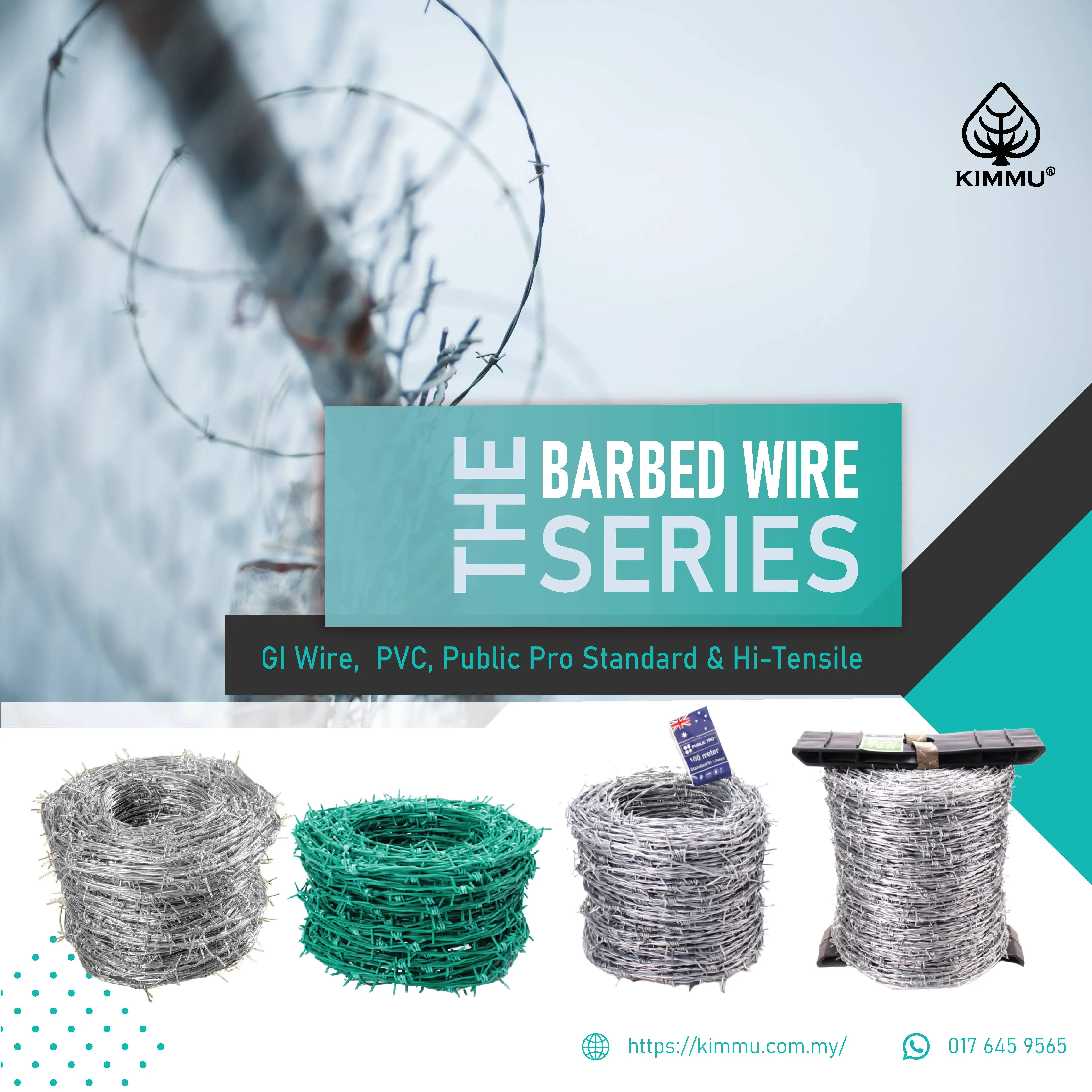 Versatile and Effective Security Solution High Quality PVC Barbed Wire ...