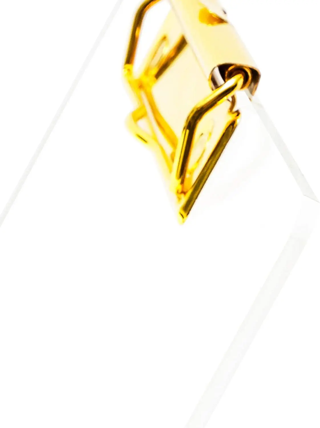 Clear Acrylic Clipboard With Gold Clip Modern Design Desktop Stationery ...