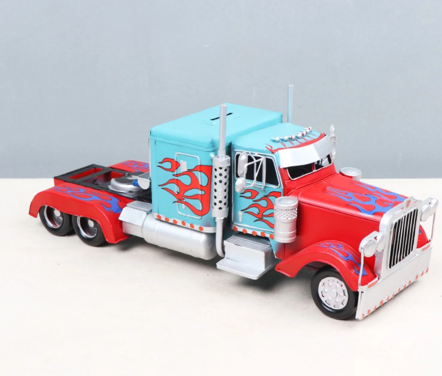 Model Toys Engineering Oil Tanker Truck Toy Iron Handmade Truck Model ...