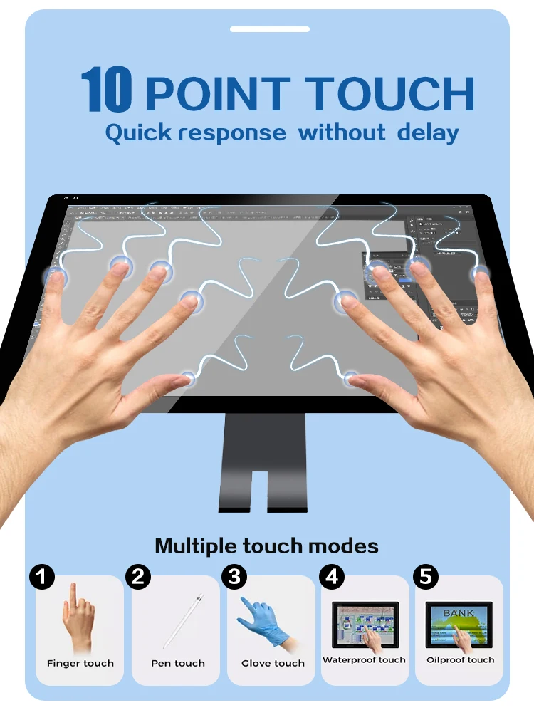 YCL 32 Inch Touch Screen - 10 Point Capacitive Display