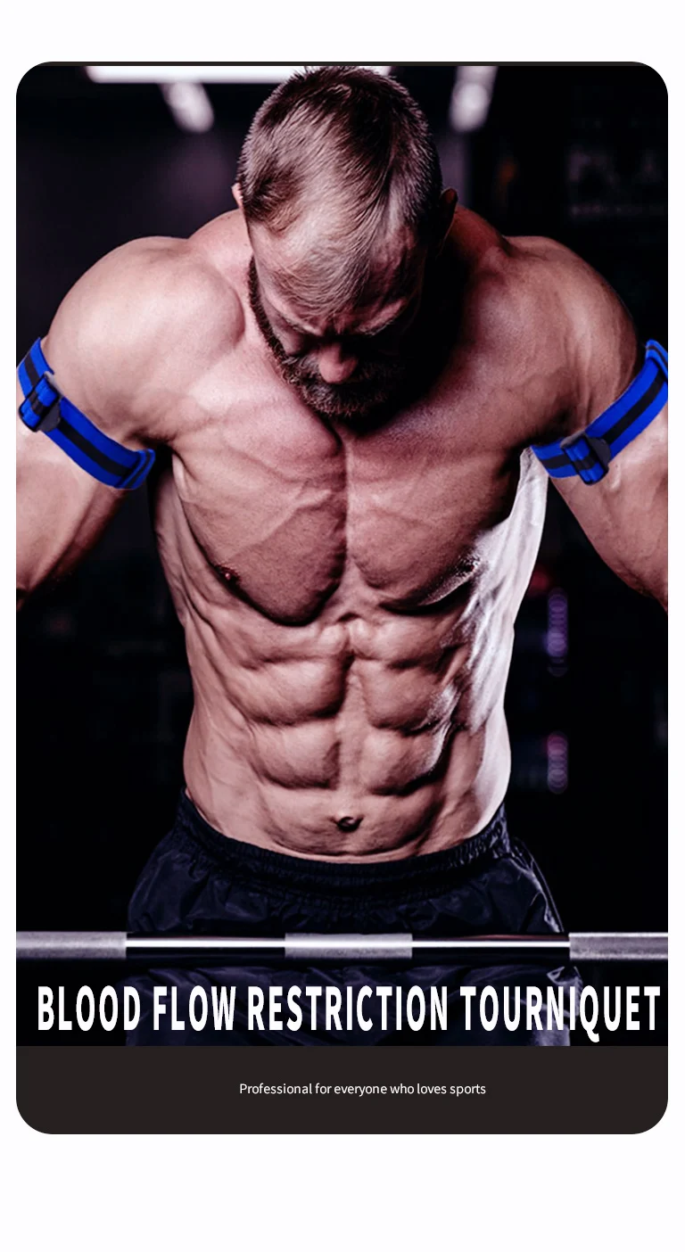 1041#Blood Flow Restriction Bands Occlusion Training Arms & Legs Wraps ...