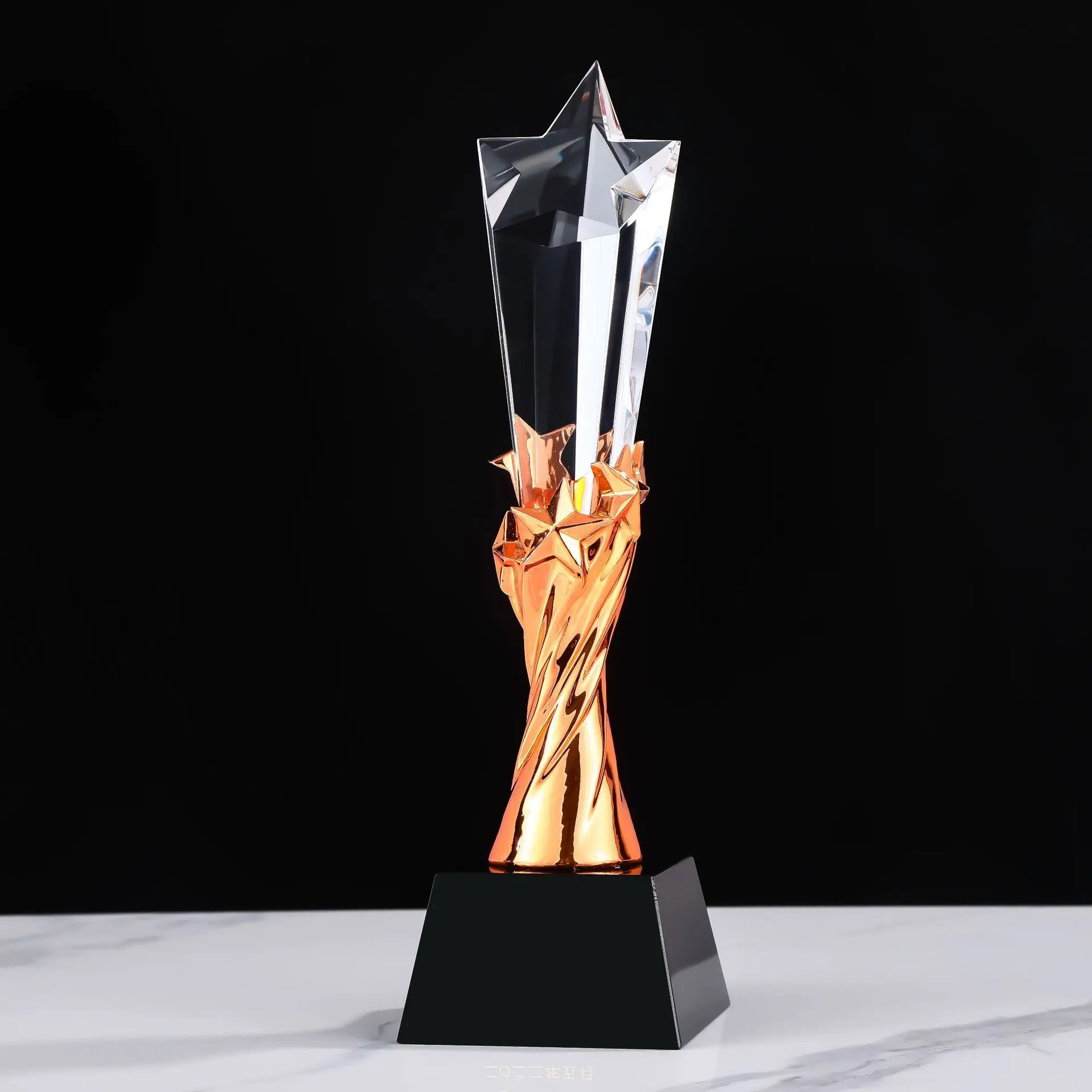 Crystal Crown Trophy Golf Sublimation Crystal Trophies and Awards ...