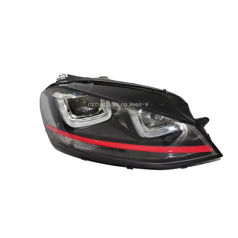Kseek Auto Lighting System Double Led Angel Eye Headlight With Red Line ...