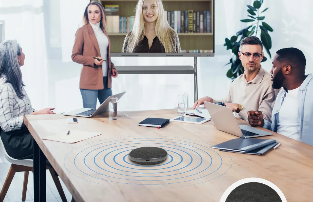 Hitrolink HT-OM450 Portable USB Wired Speakerphone with 4 MEMS ...