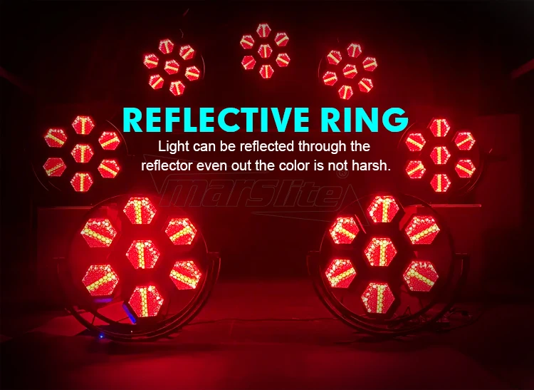 Portman Lights 7x60w Warm White+rgb Retro Stage Light Dmx Atomic ...