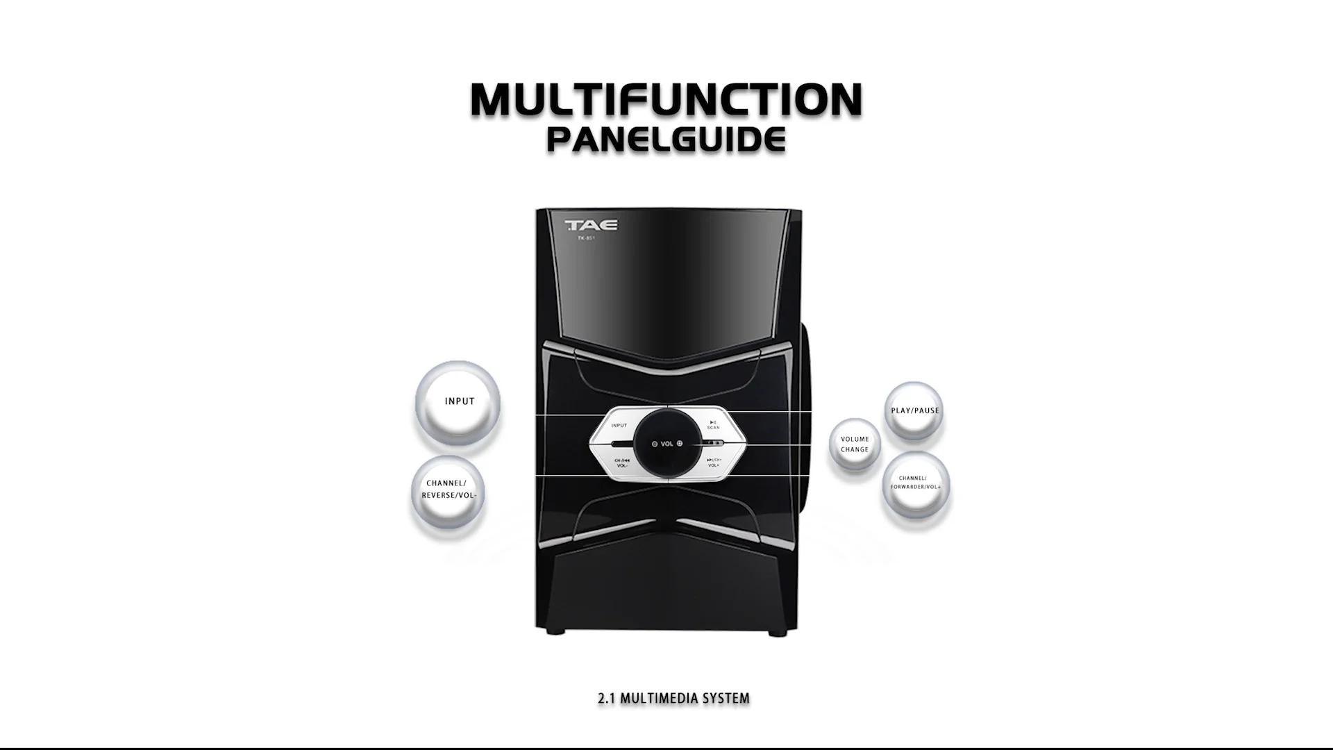 Tk-851-2.1 5.1home Theater System Multimedia Speaker 2.1 Speakers With ...