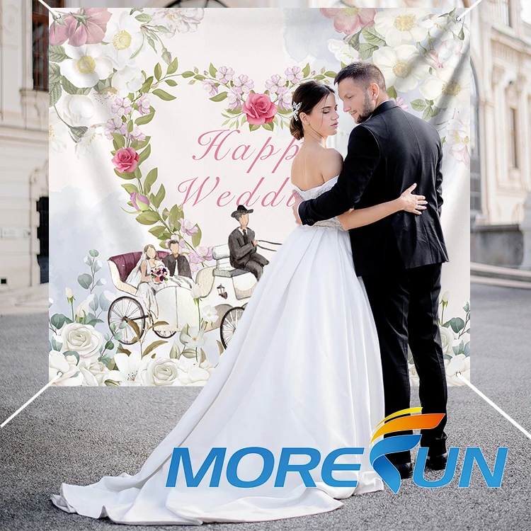 Happy Wedding Anniversary Party Backdrop Banner Wedding Birthday Party ...