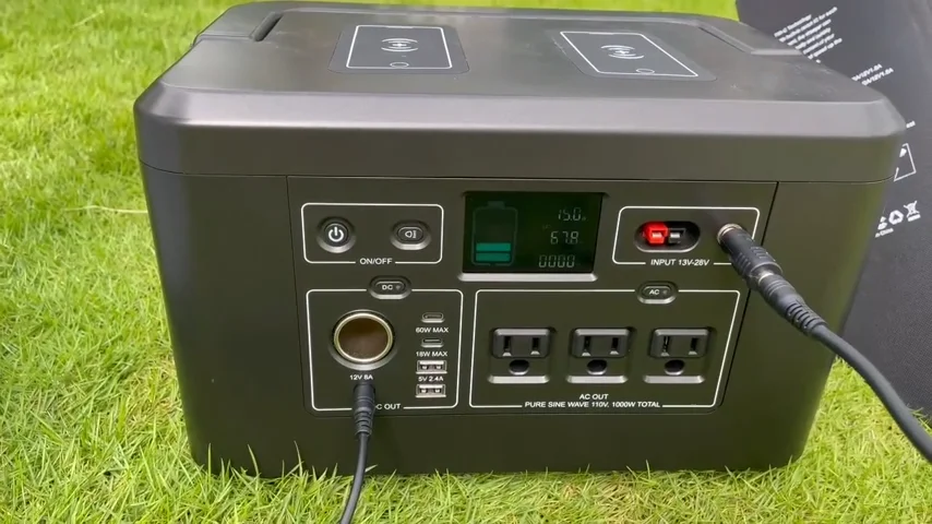 Powkey R1000 1000w Rechargeable Emergency Backup Portable Power Station ...
