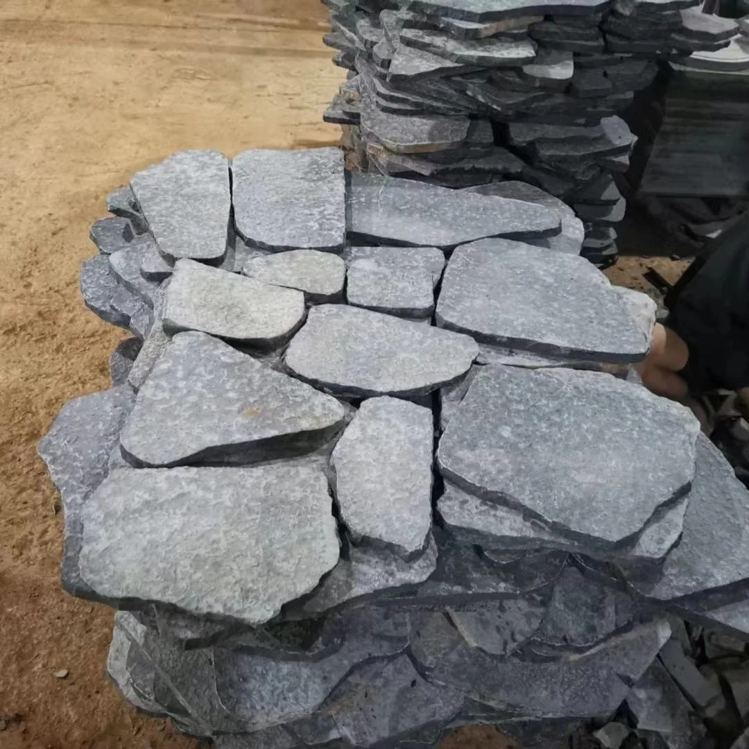 Black Basalt Step Stone - Irregular Random Flagstone Paving