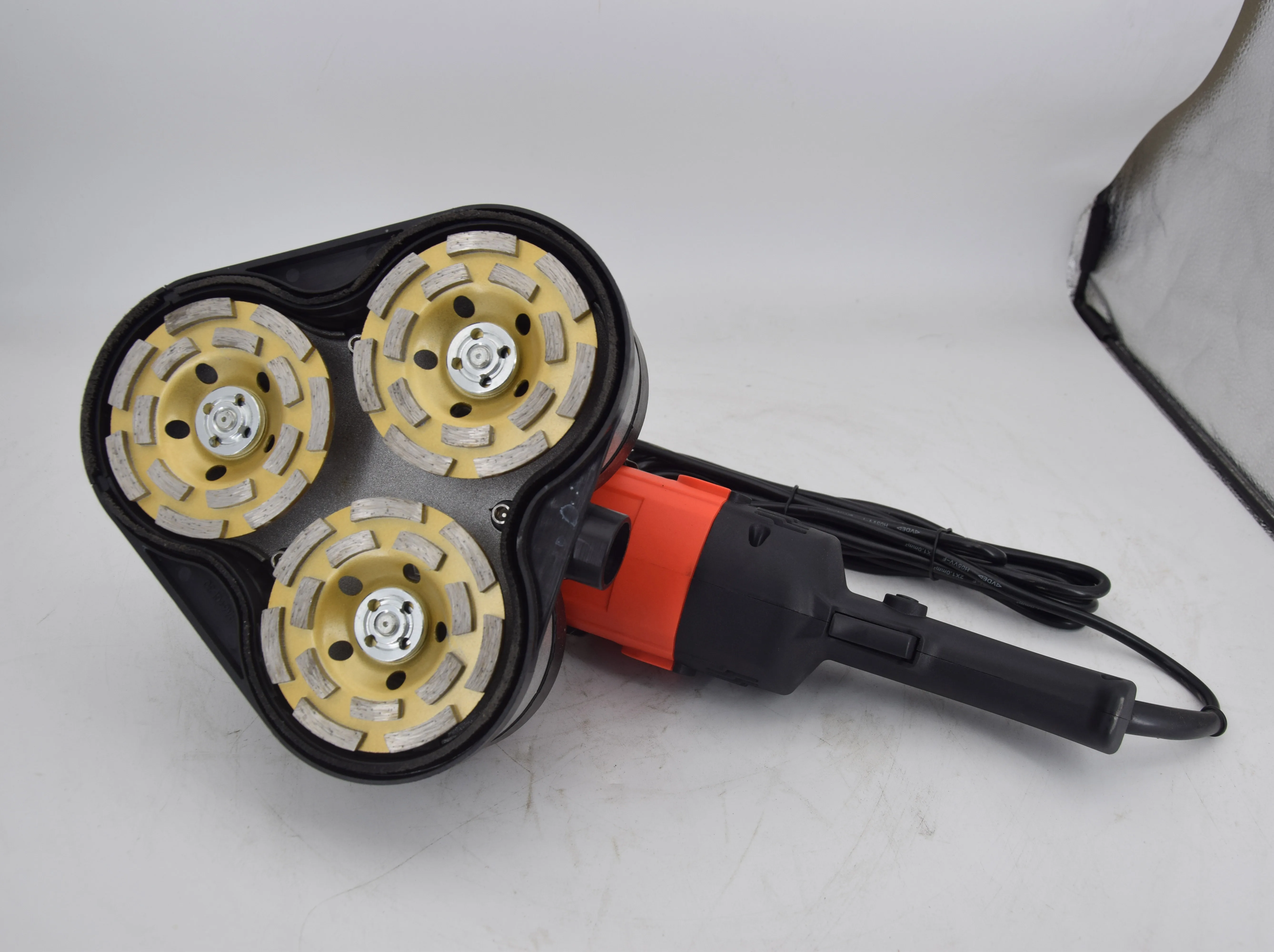 Handheld Three-Head Dust-Free Sanding Machine for Floors