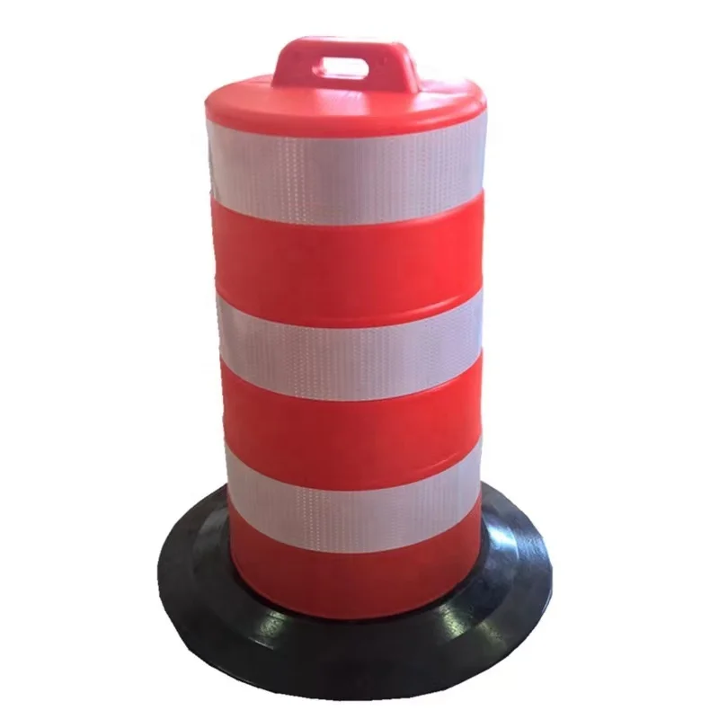 1100MM PE Plastic Portable Stackable Road Safety Barrel
