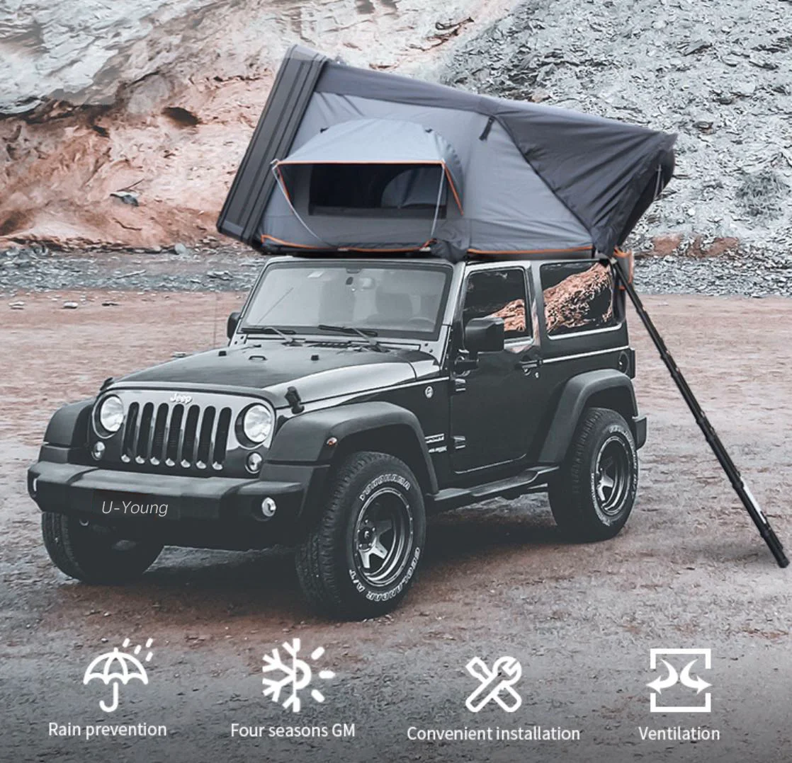 Durable Professional Side Opening Rooftop Tent - 3-4 Person Capacity