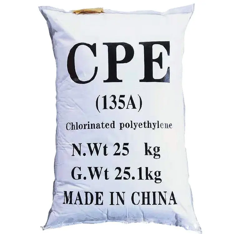 Chlorinated Polyethylene Cpe-135a Pvc Additive Raw Material With Low ...