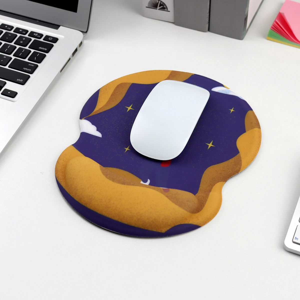 Promotional Ergonomic Printing Office Desk Mouse Mat With Wrist Rest 3D ...
