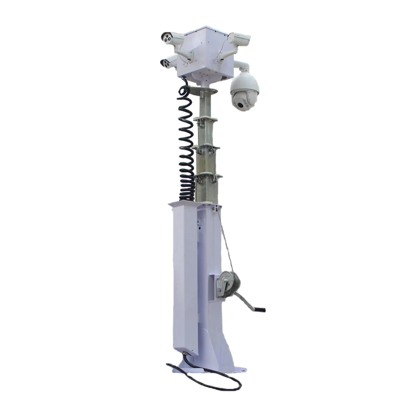 Mobile Telescopic Mast Pole For Security - Buy Telescopic Cctv Camera ...