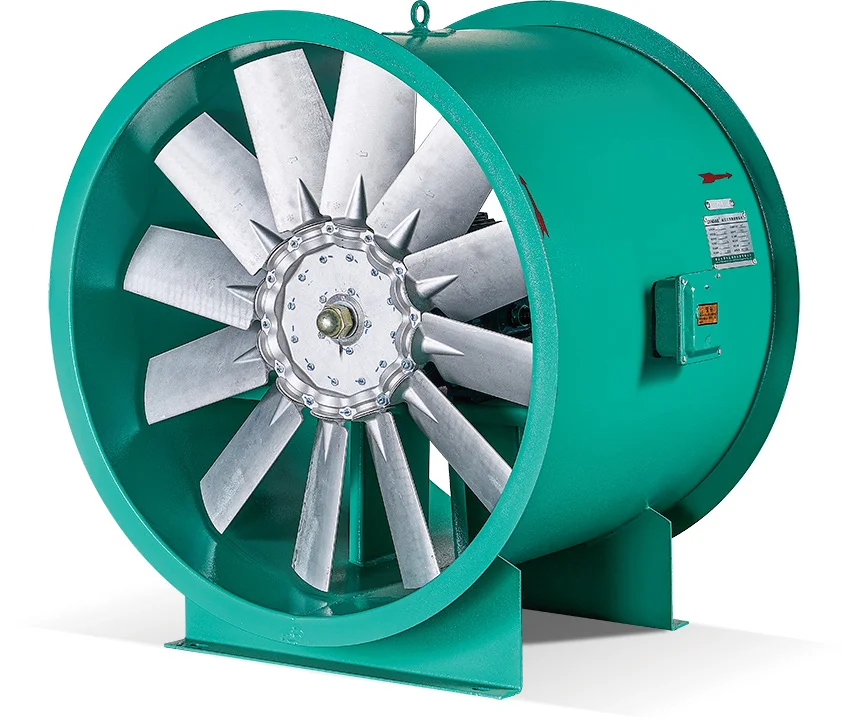 Smoke Exhaust Fan Aluminum Impeller With Axial Flow Housing - Buy All ...