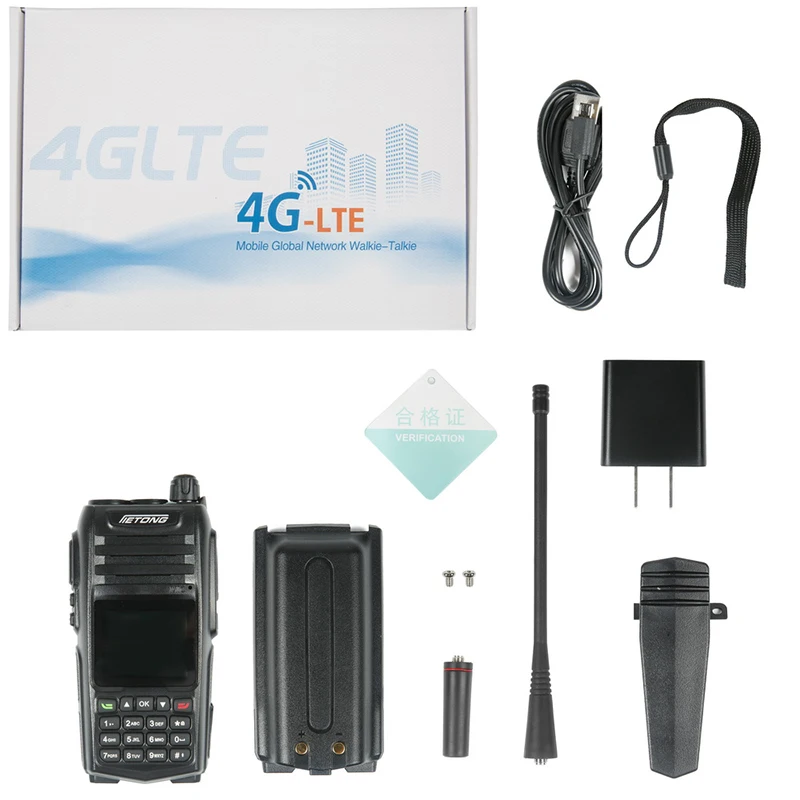 Network 4G Dual Mode Analog UHF Radio GPS Two Way Radio With Sim Card ...