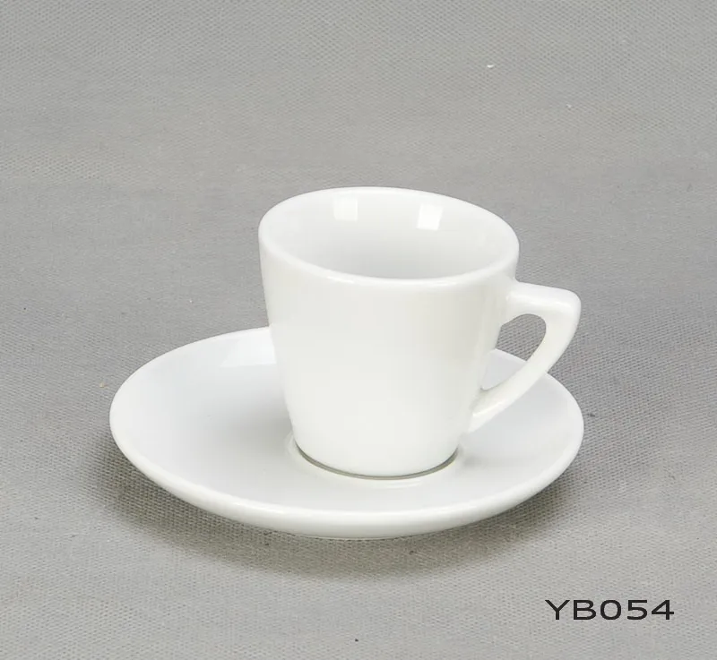 2025 Popular Plain White Porcelain Espresso Cups Custom Logo Plates and ...