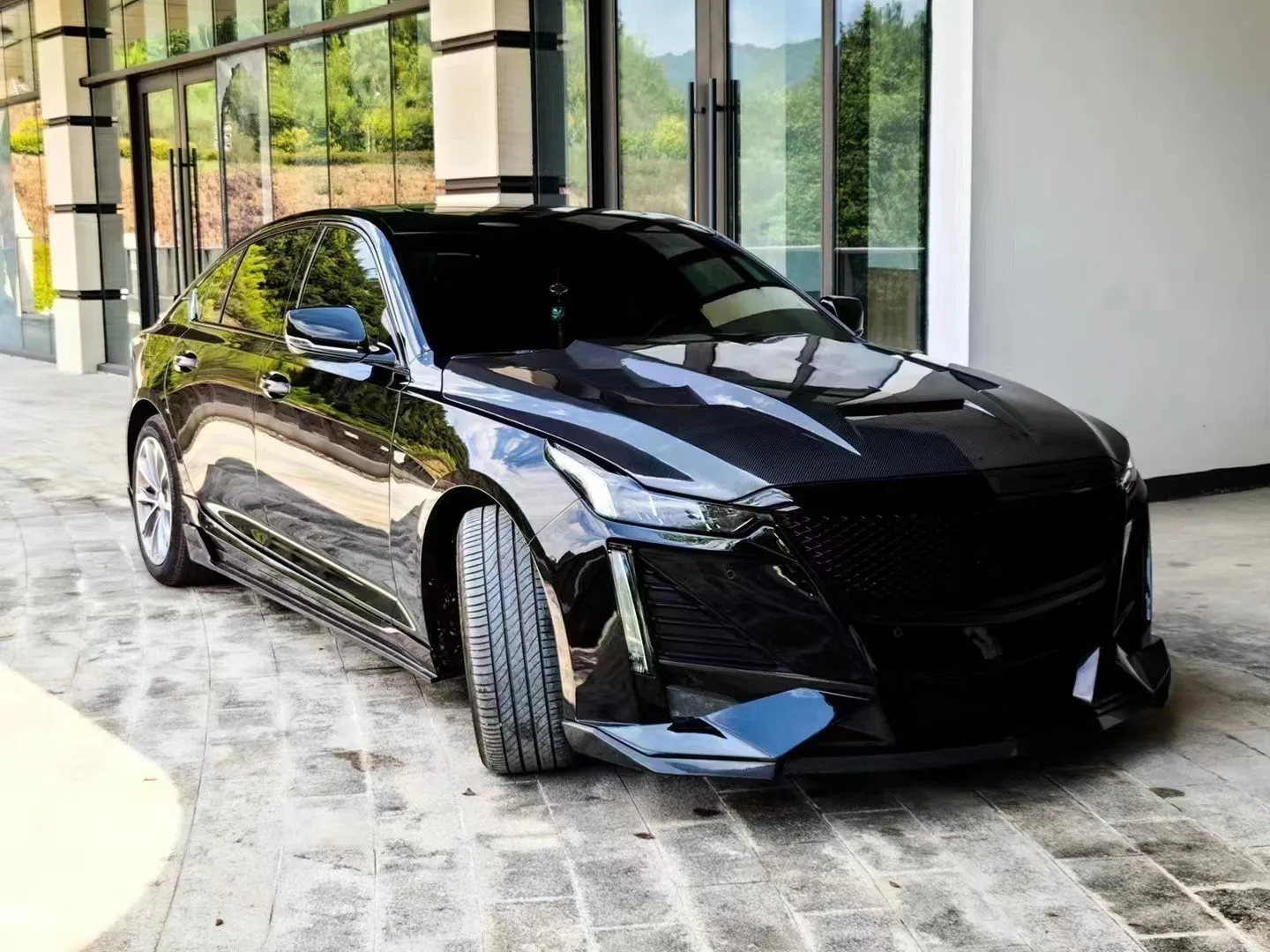 For Cadillac CT5 Body Kit CT5 Upgrade ROBOT Style Front and Rear Bumper ...