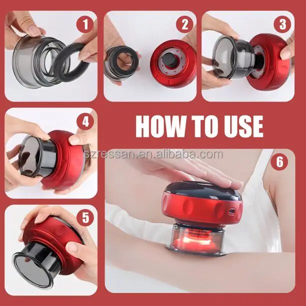 Electric Cupping Machine - Smart Red Light Massage Set