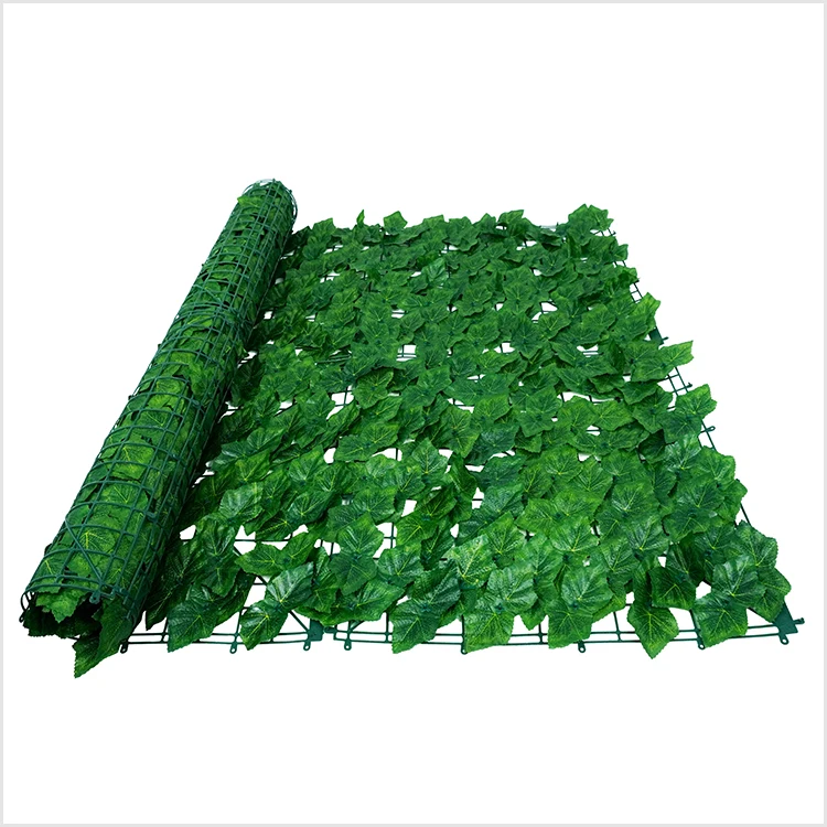 Artificial Faux Ivy Leaf Privacy Fence 68 Artificial Green Grass Roll ...