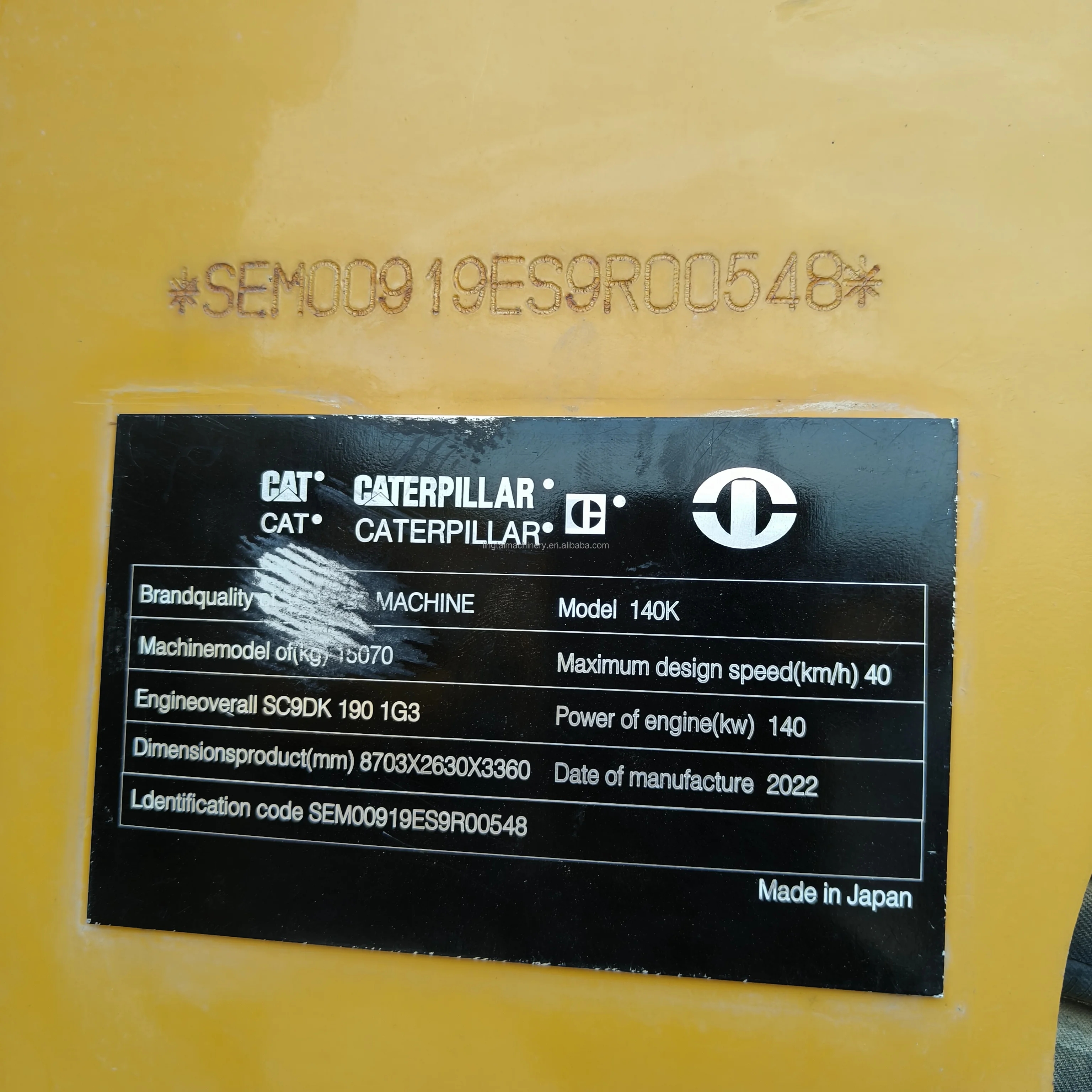 Original Caterpillar Good Used Multi Function CAT 140K Motor Grader Low ...