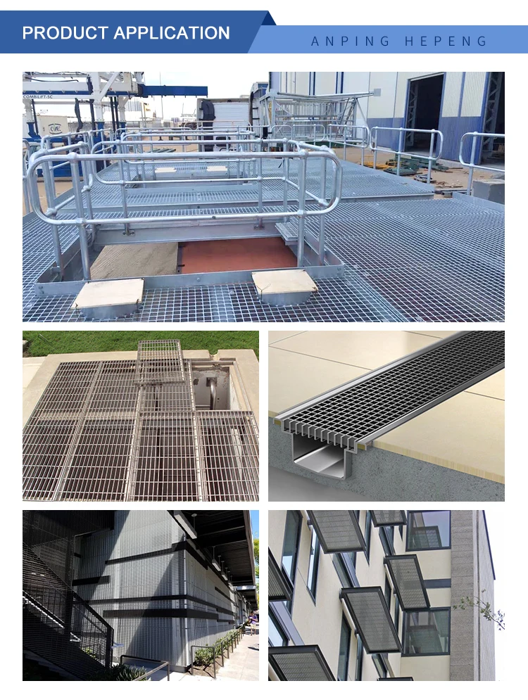 1m*6m 1m X 1m Tooth Type Galvanized Steel Bar Grating Traditional ...