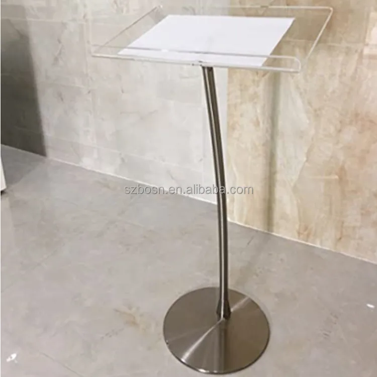 High-Quality Portable Acrylic Podium Clear Lectern Church Pulpit Floor ...