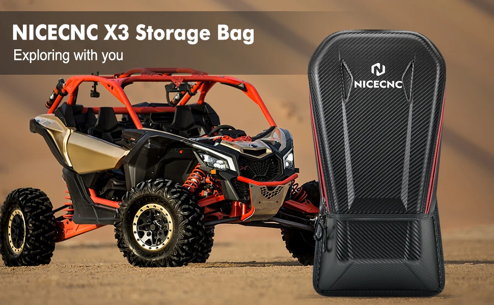 NiceCNC PVC UTV Center Console Seat Storage Bag for Can-am Maverick X3 ...
