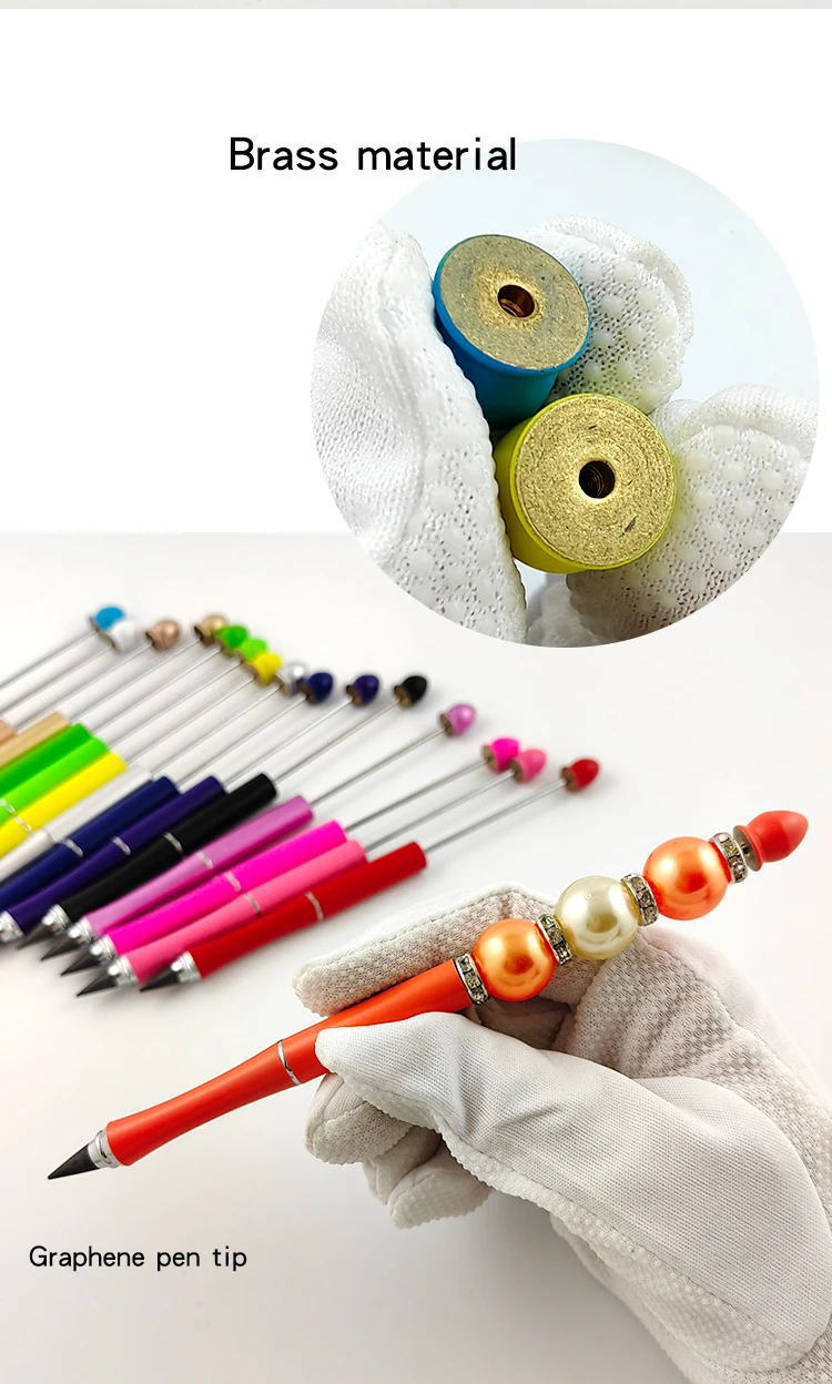 2024 Sustainable Metal Pencils - DIY Beadable Infinity Pens
