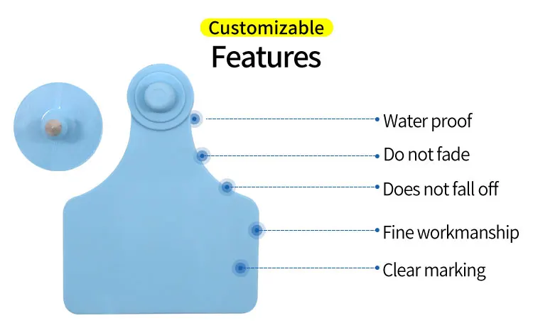 Hed-et123 Cattle And Sheep Ear Tags Ear Tags For Rabbits Cattle Sheep ...