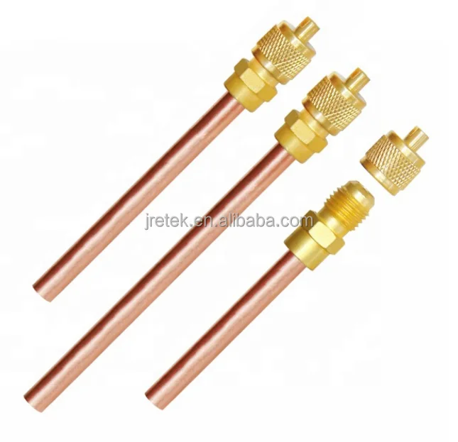 Hvac Refrigeration System Copper Access Charging Pin Valve - Buy Hvac ...