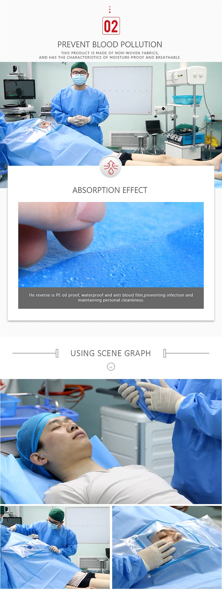 Sterile Eye Drape - Disposable Surgical Kit for Ophthalmic Surgery