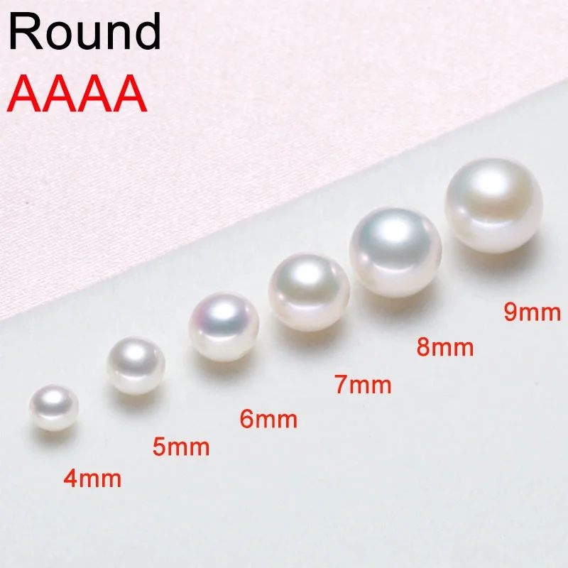 Wholesale 4a Perfect Round Blemish Free Freshwater Pearls