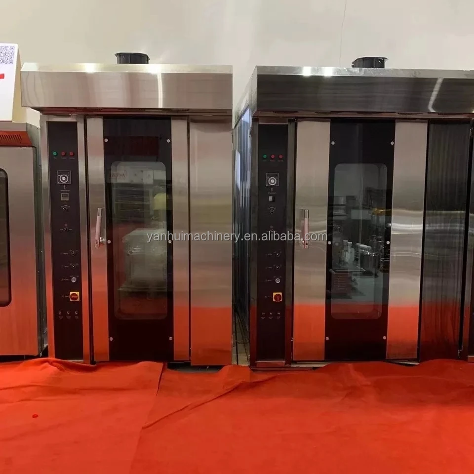 diesel Industrial Stainless Steel Gas and electrical Baking Rotary Oven ...