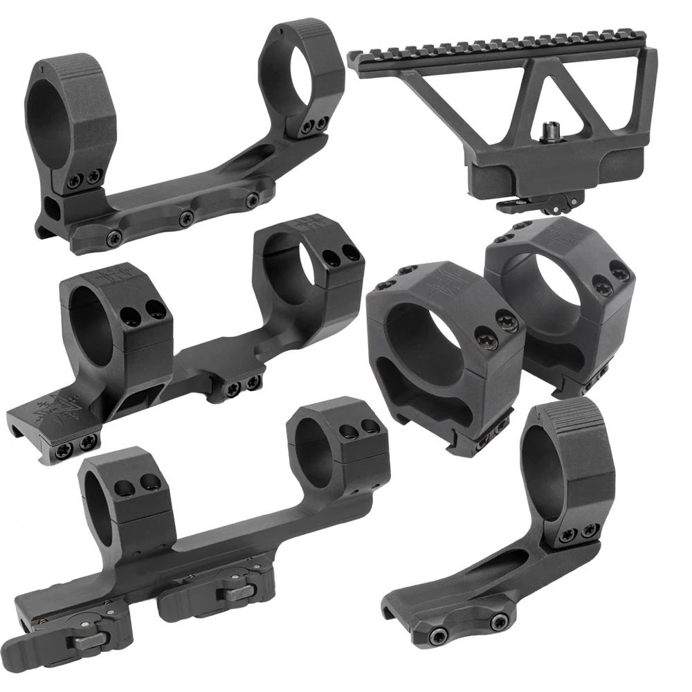 Tactical Single Dual Offset One Piece Adjustable Qd Quick Release Ring ...