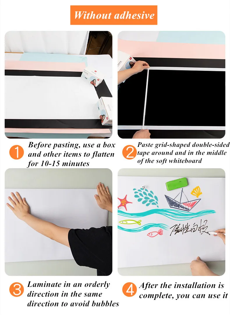 Reusable Whiteboard Sheets,Static Whiteboard Film Product Name And Yes ...
