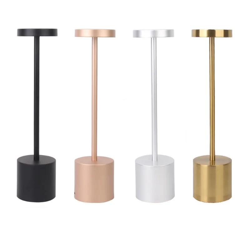 LED Table Lamp - Rechargeable Metal Restaurant Lights