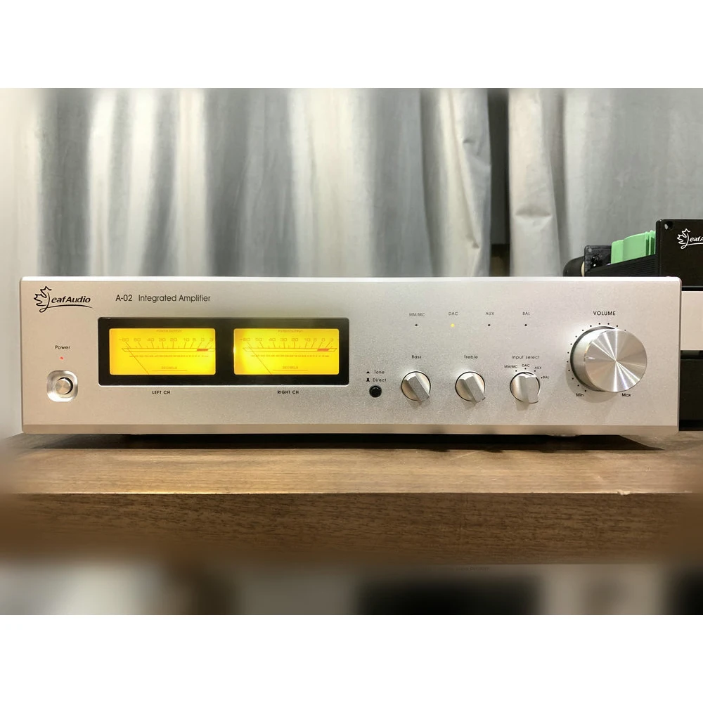 Leaf Audio A-02 210w Integrated Amplifier Phono Amplifier Two Vu Meters ...