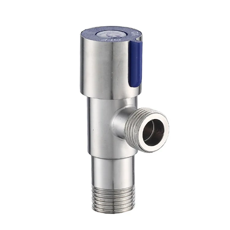 Factory 304 Stainless Steel Triangle Valve Hot Cold Water Angle Valve ...